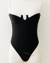 Color Block Underwire One Piece Swimsuit – FloralKini