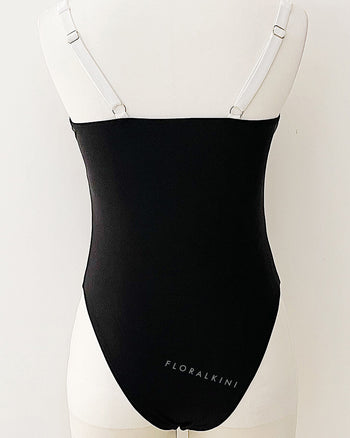 Color Block Underwire One Piece Swimsuit – FloralKini